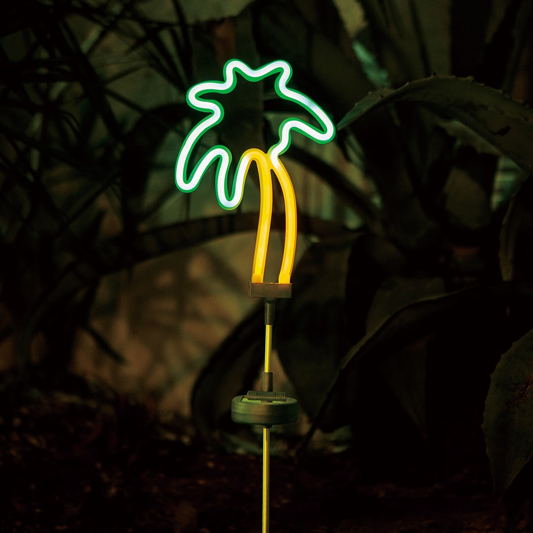 DULTON（ダルトン）SOLAR NEON LIGHT PALM TREE/ソーラー ネオン ライト パルム ツリー | FIELD ...